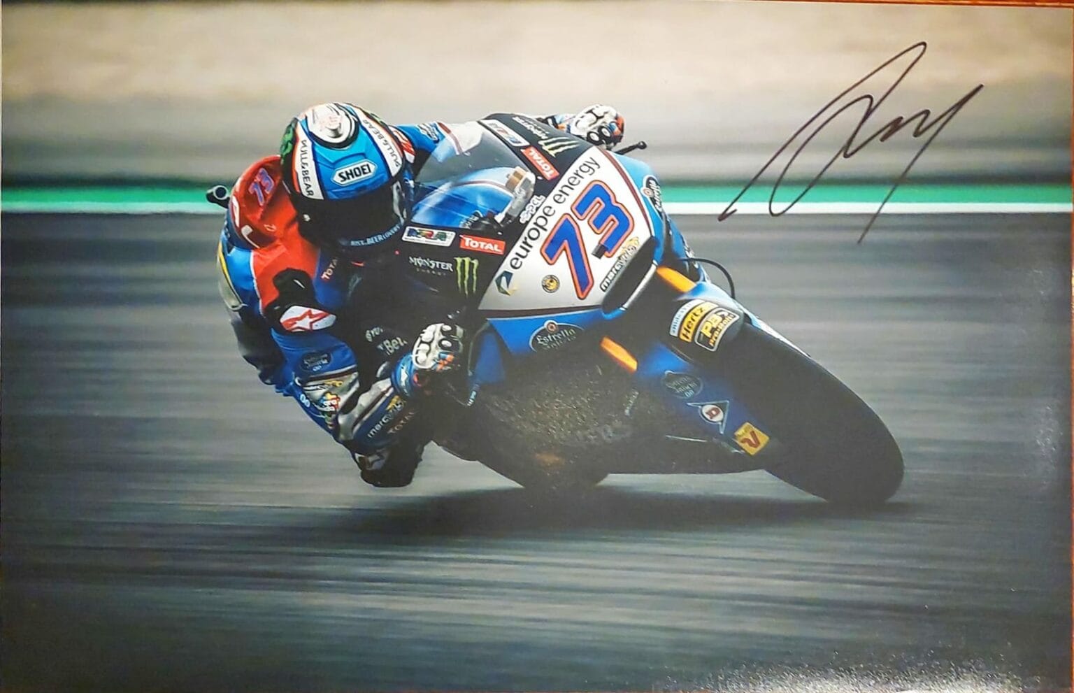 ALEX MARQUEZ SIGNED 12X18 INCHES MOTOGP PHOTO - Grandstand Memorabilia