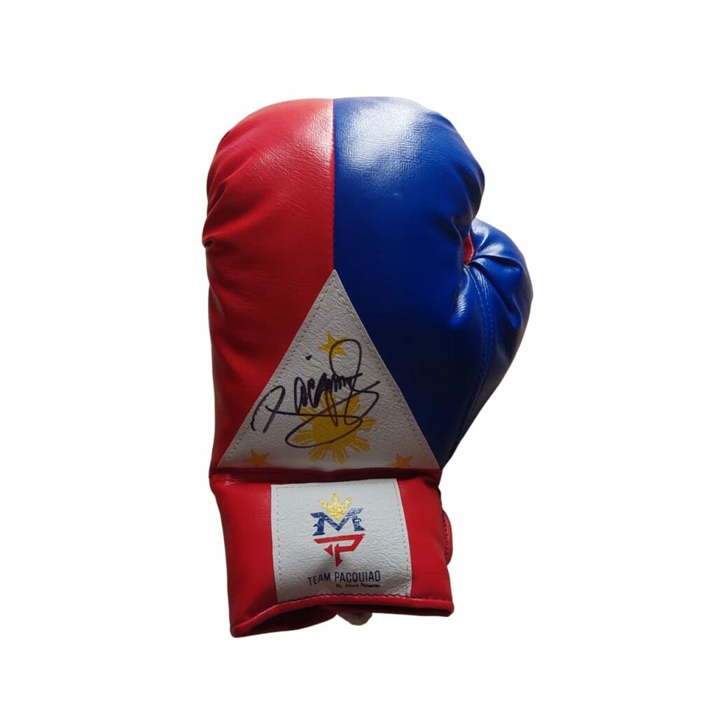 MANNY PACQUIAO SIGNED PHILIPPINE BOXING GLOVE - Grandstand Memorabilia