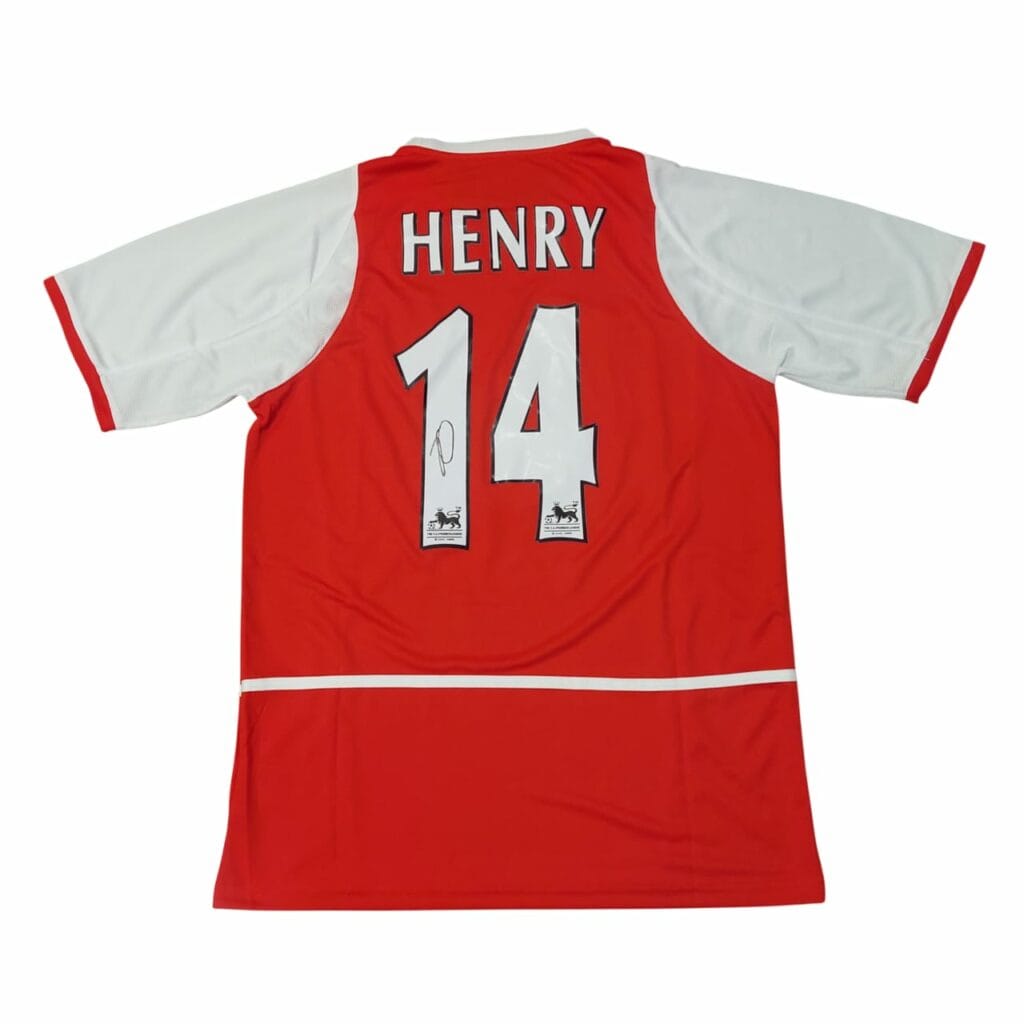 THIERRY HENRY SIGNED ARSENAL FOOTBALL SHIRT - Grandstand Memorabilia