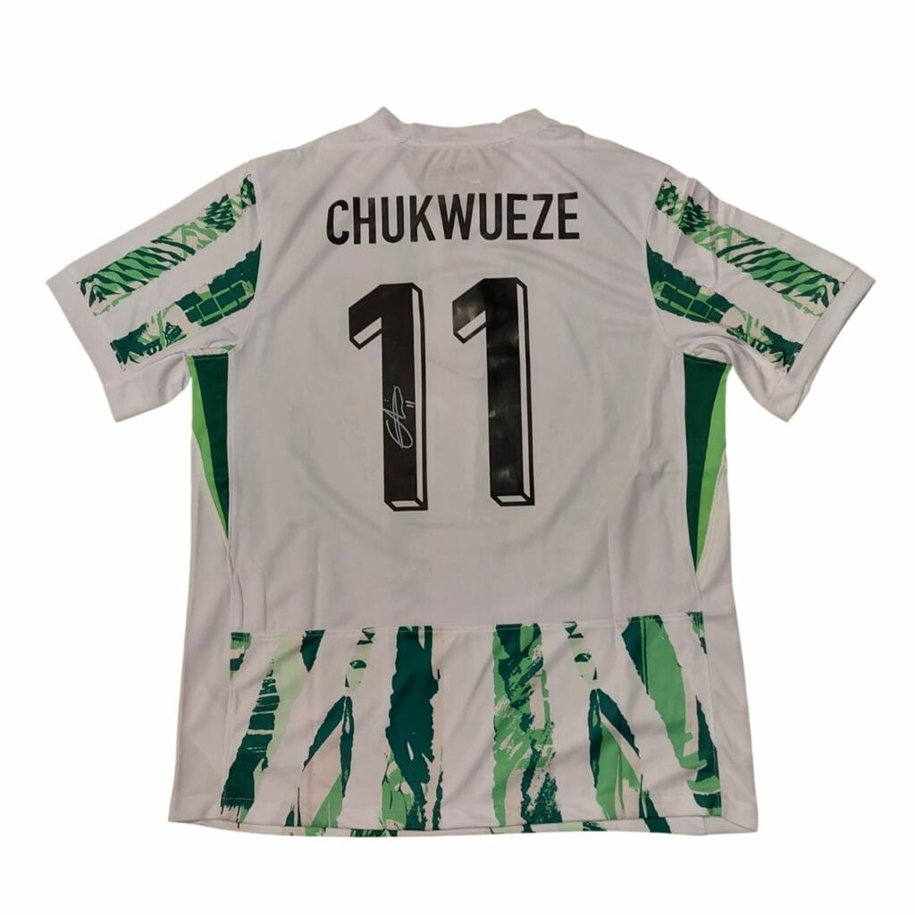 SAMUEL CHUKWUEZE SIGNED NIGERIA FOOTBALL SHIRT - Grandstand Memorabilia