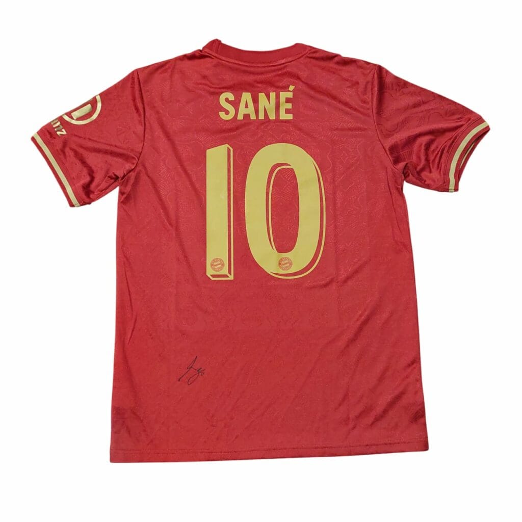LEROY SANE SIGNED BAYERN MUNICH FOOTBALL SHIRT - Grandstand Memorabilia
