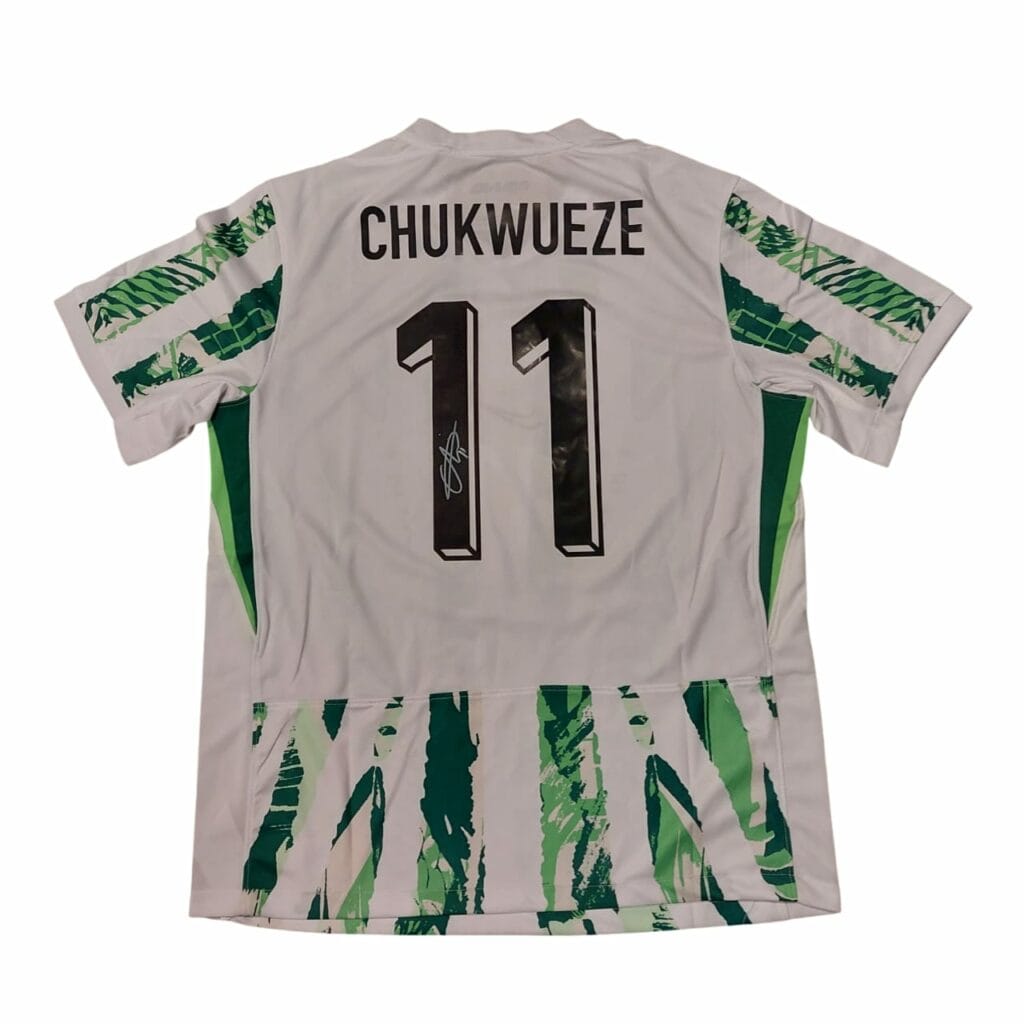 SAMUEL CHUKWUEZE SIGNED NIGERIA FOOTBALL SHIRT - Grandstand Memorabilia