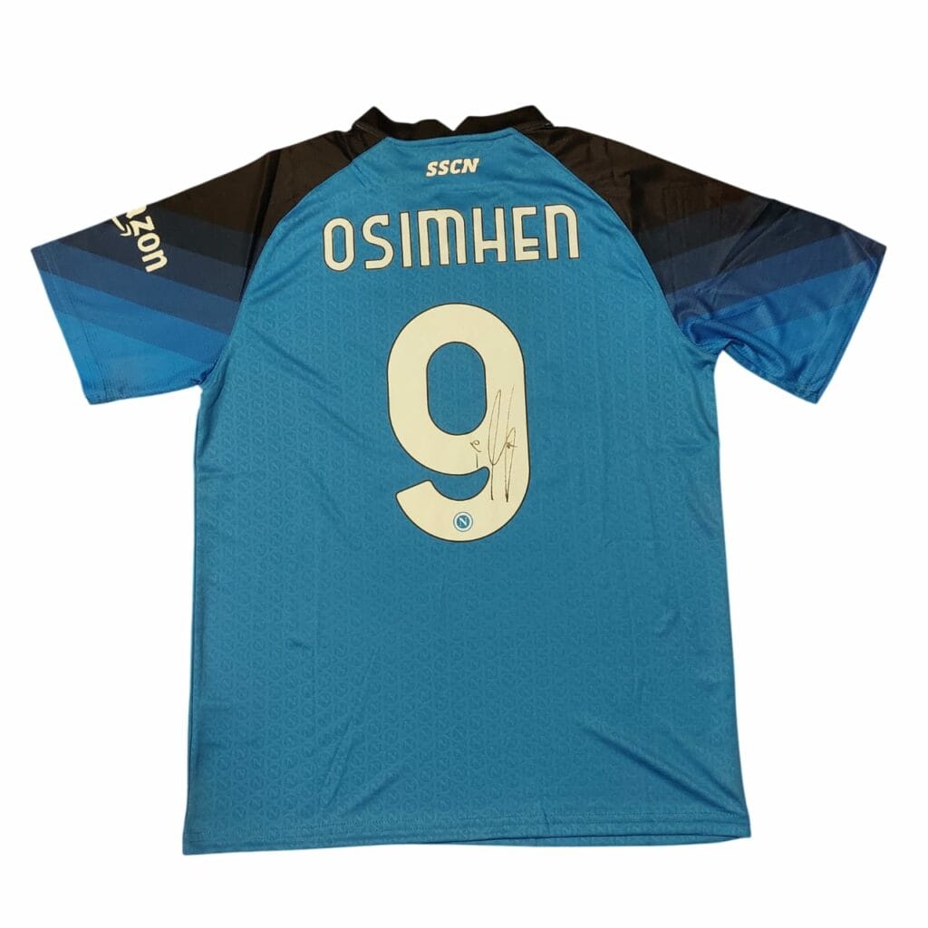 VICTOR OSIMHEN SIGNED NAPOLI FOOTBALL SHIRT - Grandstand Memorabilia