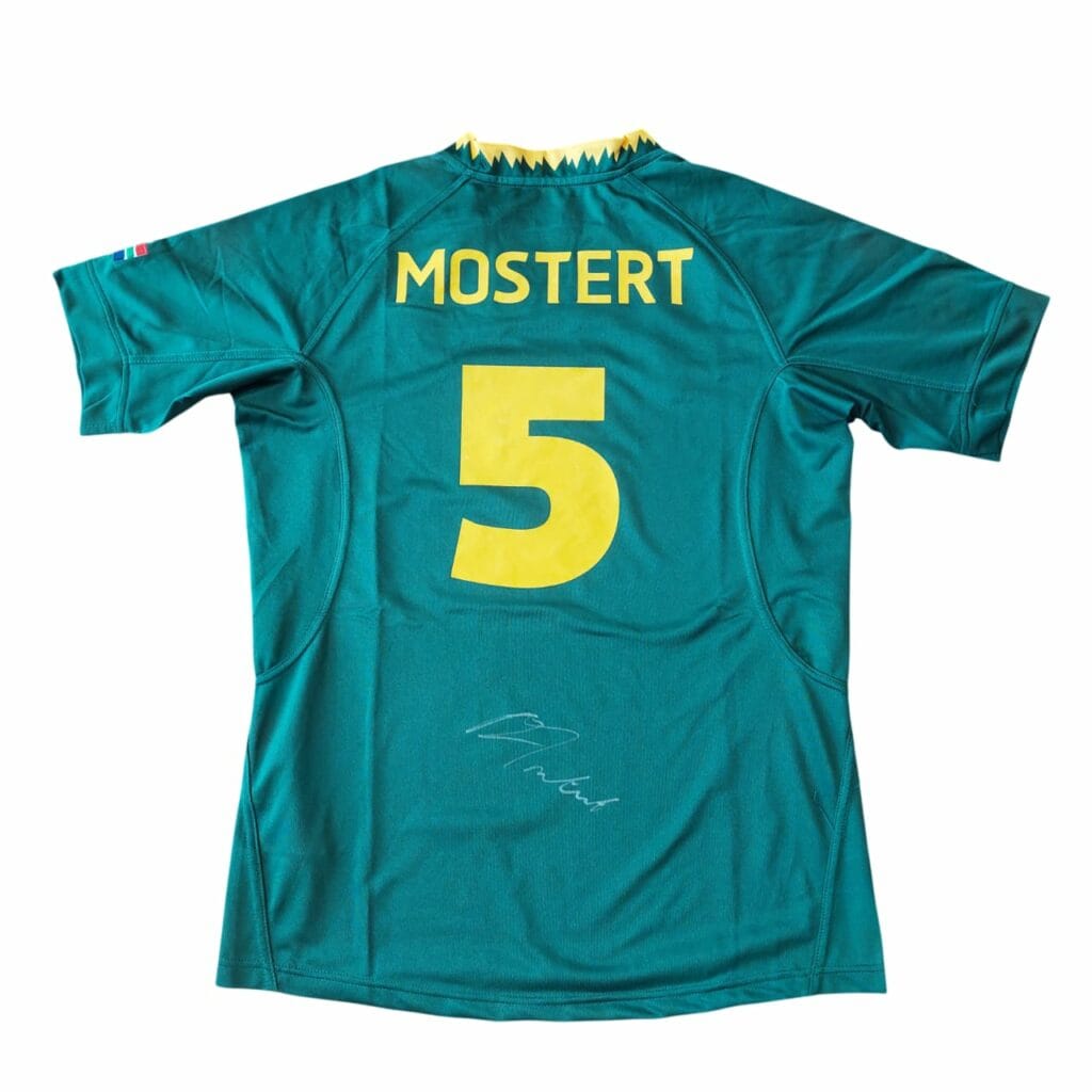 FRANCO MOSTERT SIGNED SOUTH AFRICA SPRINGBOKS JERSEY - Grandstand ...