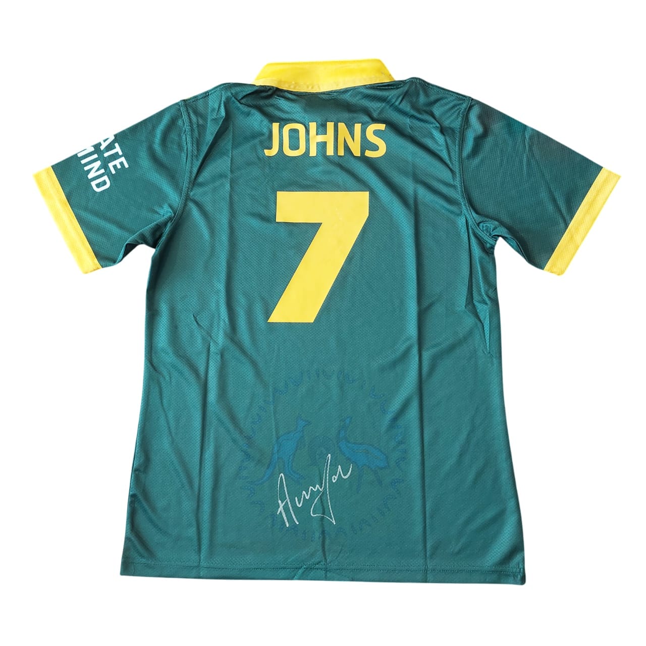 ANDREW JOHNS SIGNED AUSTRALIA KANGAROOS JERSEY - Grandstand Memorabilia