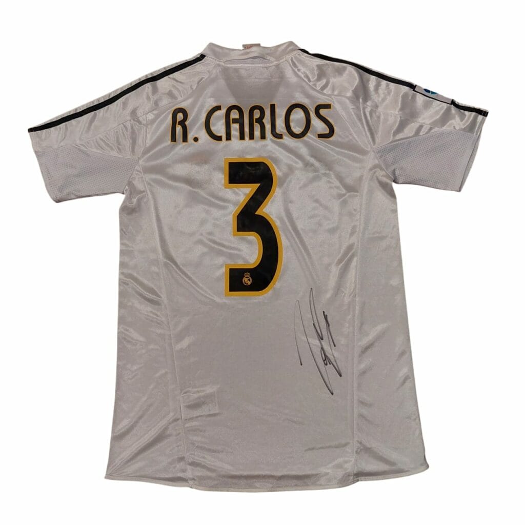 ROBERTO CARLOS SIGNED REAL MADRID SHIRT - Grandstand Memorabilia